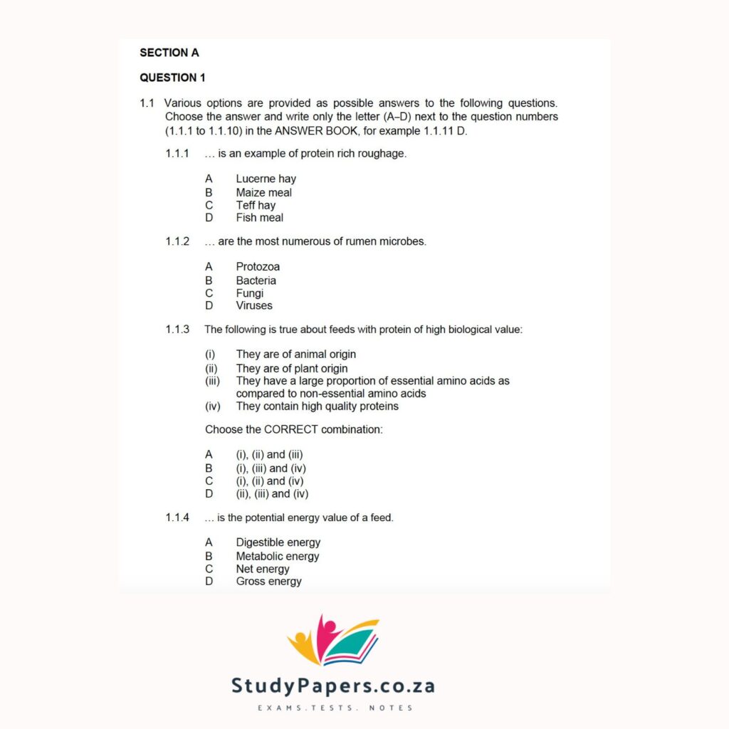 Agricultural Sciences Grade 12 June 2025 - StudyPapers.co.za