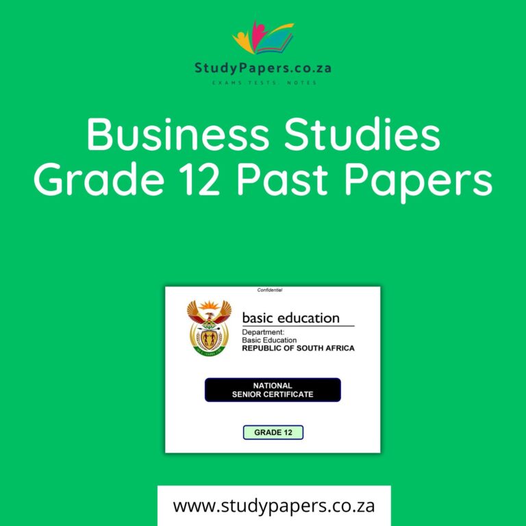 Business Studies Grade 12 Past Papers - Latest Papers