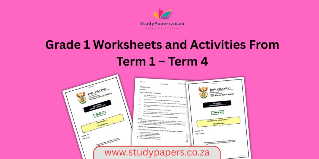 Grade 1 Worksheets And Activities Latest Papers