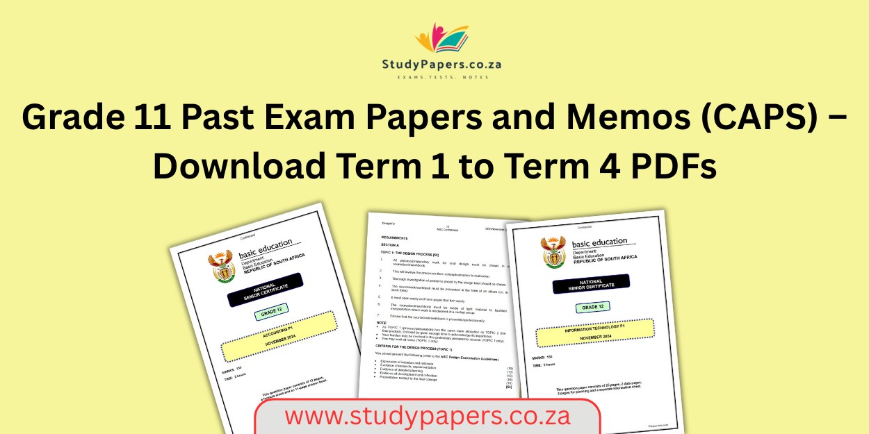 Grade 11 Past Papers Past Papers for all Subjects