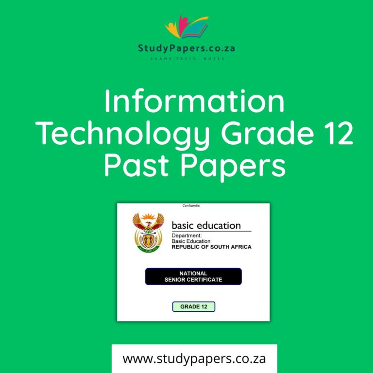 Information Technology Grade 12 Past Papers 2026 - Latest Papers