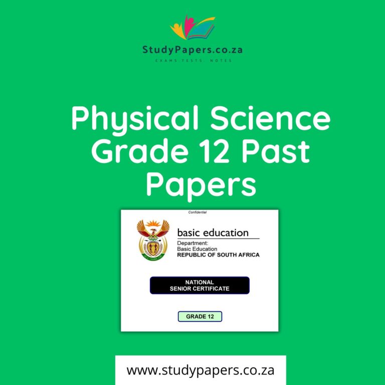 Physical Science Grade 12 Past Papers - Latest Papers