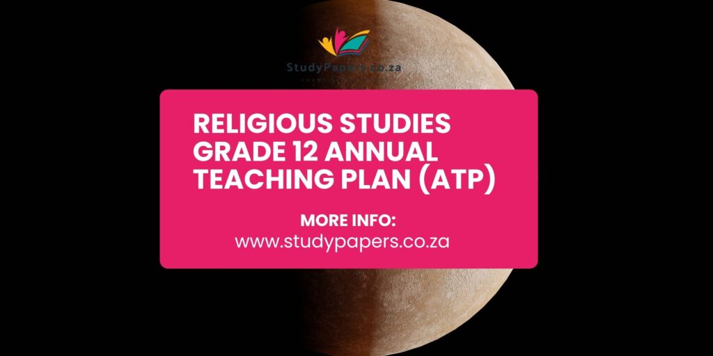 Religious Studies Grade 12 Annual Teaching Plan (ATP) for 2026 ...