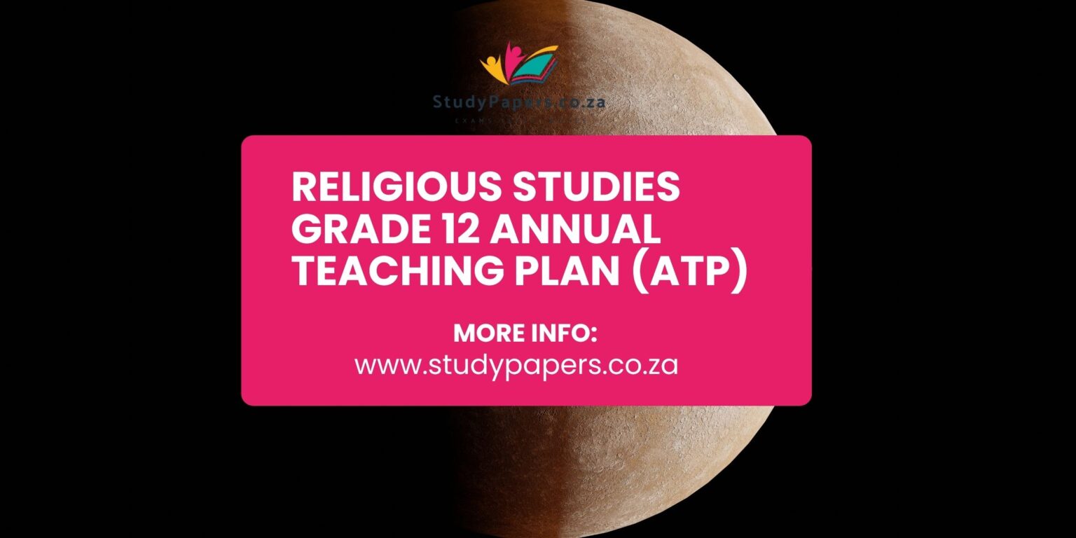 Religious Studies Grade 12 Annual Teaching Plan (ATP) for 2026 ...