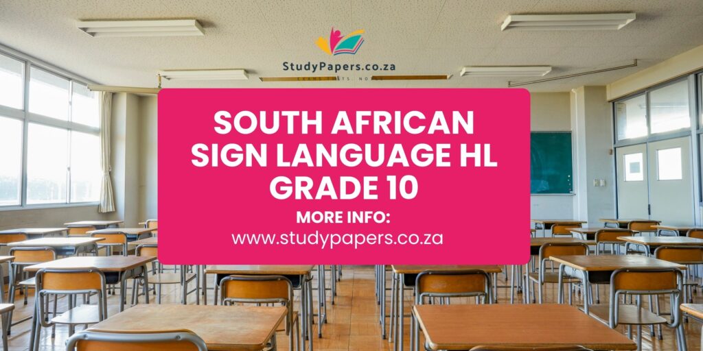 South African Sign Language HL Grade 10 ATP 2026 - StudyPapers.co.za
