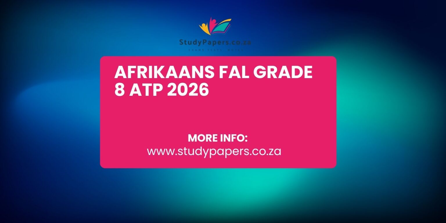 Grade 8 ATPs for 2026 - StudyPapers.co.za